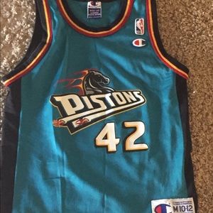 Champion | Shirts & Tops | Rare Detroit Piston Jerry Stackhouse Jersey ...